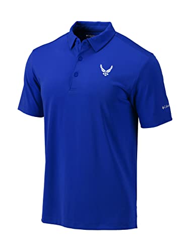 Columbia Golf Men's United States Air Force Logo Drive Polo (Medium) Azul