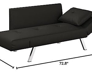 Serta Marin Convertible Sofa, Black