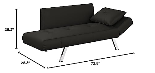 Serta Marin Convertible Sofa, Black