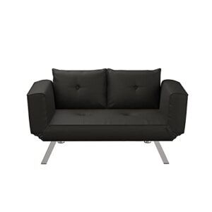 Serta Marin Convertible Sofa, Black