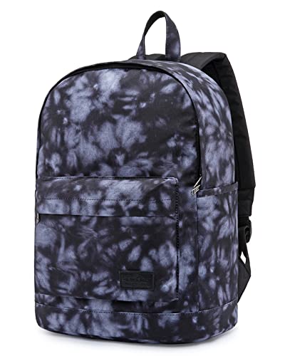 HotStyle 936Plus Tie Dye School Backpack Aesthetic Bookbag for Teen Girls, Black