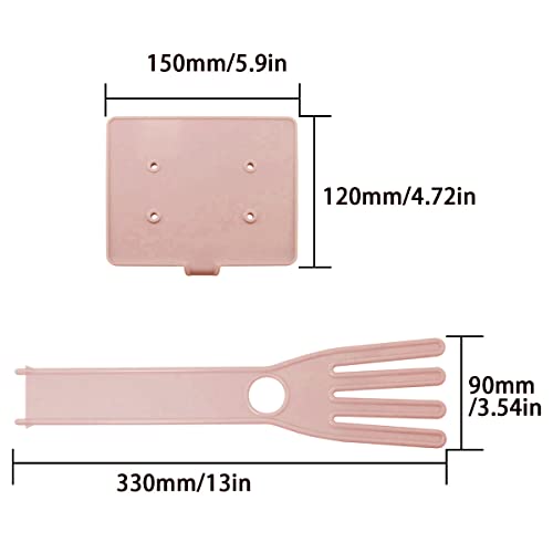 DGHAOP Pink Color Gloves Stand 15x12x34cm Kitchen Multifunctional Rubber Gloves Drain Rack Towel Storage Holder Drying Stand Creative Kitchen Tool