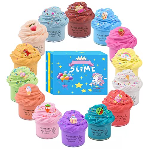 LIXIANSHI Slime,Super Mini Butter Slime Kit 14 Pack,Scented Slimes for Girls and Boys,Party Favor Gifts ,Soft and Non-Sticky