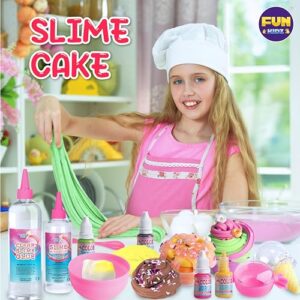 Gift Butter Slime Kit for Girls 10-12, FunKidz Ice Cream Fluffy Slime Making Kit Ages 8-12 Kids Slime Toys Ideal Birthday Party Present