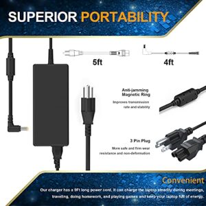 135W AC Charger Fit for Acer Nitro 5 Gaming Laptop, acer Nitro 5 an515-55-53e5 AN515-51 N18C3 AN515-41 AN515-53 AN515-52 AN515-43 AN515-54 AN517-51 N18C4 AN515-44-R99Q Adapter Power Supply Cord