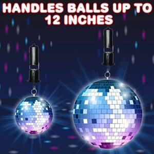 ArtCreativity Disco Ball Motor with Switch, Battery Powered Spinning Mirror Ball Motor For Hanging Disco Balls, Easy to Hang, Spins Smoothly, Great for Parties & Events, (Mirror Ball Not Included)