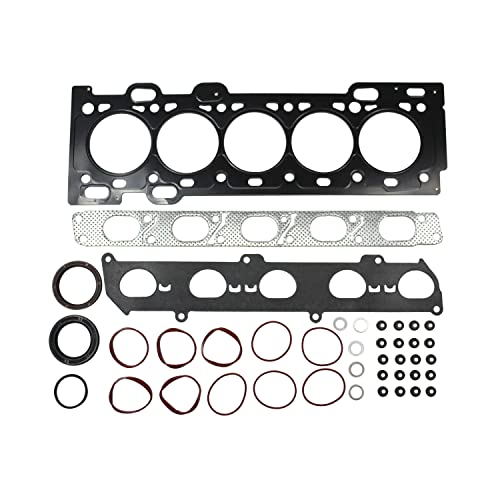 DNJ HGS4504 Cylinder Head Gasket Set for 04-15 Volvo S60, V60, V60 Cross Country, XC60, C30, C70, S40, V50 2.5L L5 DOHC Turbocharged B5254T12,B5254T7,B5254T5,B5254T3