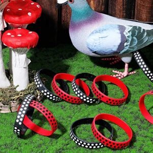 Civaner 24 Pieces Ladybug Party Decoration Favor Ladybug Silicone Bracelets Ladybug Silicone Wristbands Ladybug Themed Bracelet Wristband