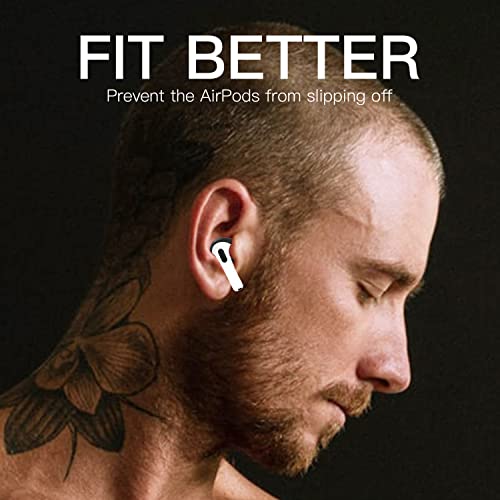 [Fit in The case] 3 Pairs Auyuiiy Upgrade Ear Covers Silicone Tips Sport Grip Accessories Compatible with Apple AirPods 3