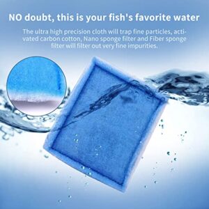 10-20 Gallon Aquarium Filters EZ-Change #2 Filter Cartridge fit Aquarium Filter Cartridge 10 to 20 Power, for Healthier Fish (6 Pcs)