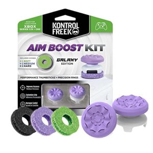 kontrolfreek aim boost kit for xbox one and xbox series x controller | includes performance thumbsticks and precision rings | galaxy edition 