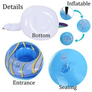 Inflatable Drink Holder 20 Pack Inflatable Drink Floats Cup Holders, Variety Drink Floaties for Summer Pool Party