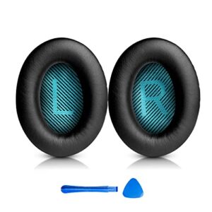 headphones replacement ear pads for bose qc15, qc25, qc35, qc35ii. (qc15, qc25, qc35, qc35ii)