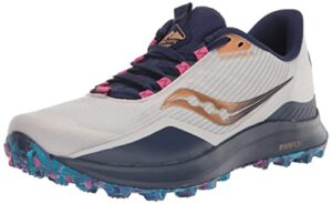 saucony women's peregrine 12 trail running shoe, prospect glass, 8.5