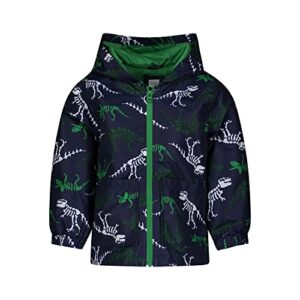 simple joys by carter's toddler boys' raincoat, navy, dinosaur, 2t