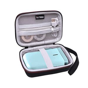 ltgem hard case for phomemo d30/d35 & niimbot d11/d110 & jadens d110 label printer - protective carrying storage bag (case only)