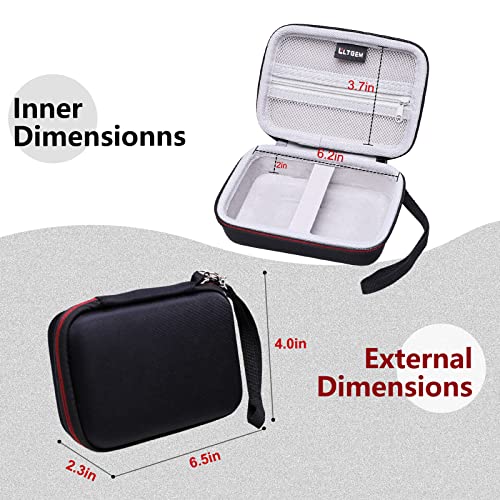 LTGEM Hard Case for Phomemo D30/D35 & NIIMBOT D11/D110 & JADENS D110 Label Printer - Protective Carrying Storage Bag (Case Only)