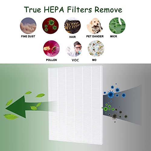 115115 Size 21 Replacement Filter A Compatible with Winix C535 C909, Winix PlasmaWave 5300, 6300, 5300-2, 6300-2, P300 Plasma wave Air Purifier, True HEPA Filter Only 3 Pack