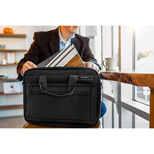 Samsonite Classic 2.0, Black, 17" 2 Compartment Briefcase