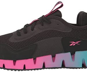 Reebok Women's Zig Dynamica Sneaker, Black/Proud Pink, 8.5