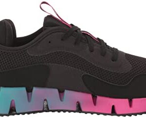 Reebok Women's Zig Dynamica Sneaker, Black/Proud Pink, 8.5