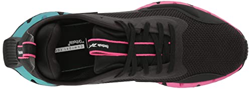 Reebok Women's Zig Dynamica Sneaker, Black/Proud Pink, 8.5