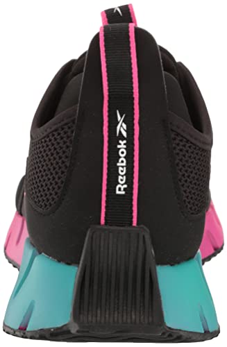 Reebok Women's Zig Dynamica Sneaker, Black/Proud Pink, 8.5