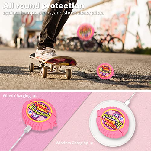 Cute Airpods 3 Case,6in1 Silicone Airpods 3rd Generation[2021] Accessories Protective Cover,3D Kawaii Food Funny Fashion Cartoon Airpods 3 Charging Case Skin for Girls Women with Keychain(Bubba Candy)