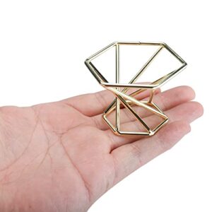 SanSanYa 12Pieces Mini Air Plant Stand Metal Geometric Air Plant Display Stand Geometric Air Plant Container Mini Air Plant Holders