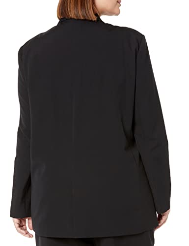 The Drop Women's Ramona Loose Fit Boxy Blazer, Black, XXS