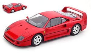 scale model compatible with ferrari f40 1987 red 1:18 kk scale kkdc180691