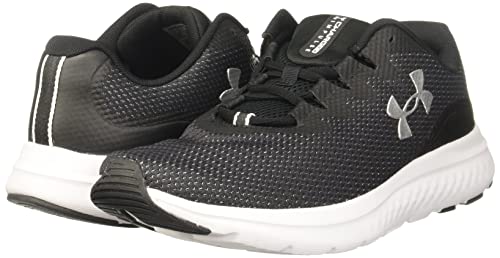 Under Armour Men's Charged Impulse 3 Running Shoe, (001) Black/Black/Metallic Silver, 14