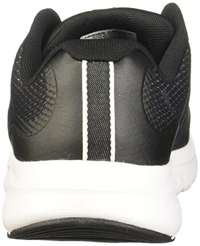 Under Armour Men's Charged Impulse 3 Running Shoe, (001) Black/Black/Metallic Silver, 14