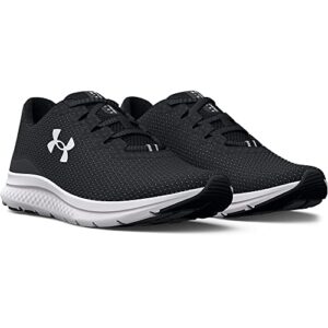 Under Armour Women's Charged Impulse 3 Running Shoe, (001) Black/Black/White, 8.5