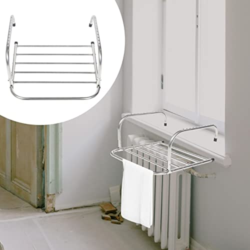 Cabilock Laundry Drying Rack Collapsible Portable Clothes Drying Rack Wall Mounted Clothes Drying Rack Folding Towel Rack for Balcony Windowsill Wall Mount Clothes Drying Rack