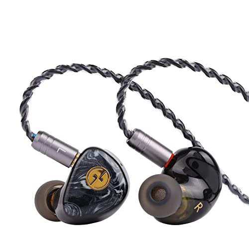 Linsoul TINHIFI T3 Plus 10mm LCP Diaphragm Hi-Fi in-Ear Earphone with Detachable 2Pin OFC Cable, 3D-Printed Shell for Audiophile Musician