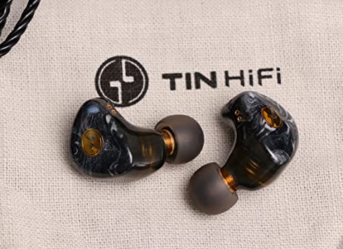 Linsoul TINHIFI T3 Plus 10mm LCP Diaphragm Hi-Fi in-Ear Earphone with Detachable 2Pin OFC Cable, 3D-Printed Shell for Audiophile Musician