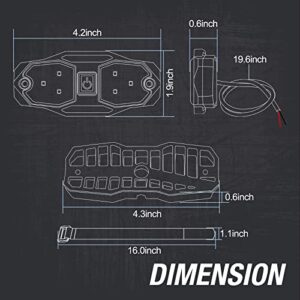 ACEC SHOP UTV Dome Light 12V Universal Roll Bar Mount LED Dome Light UTV Interior Light Utility Roll Cage Dome Light Map Light Courtesy Light for UTV Polaris RZR Ranger SxS Jeep Truck