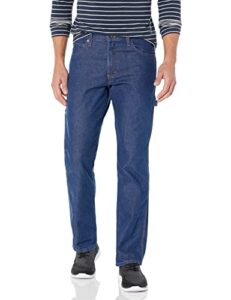 dickies men's regular fit straight carpenter jean, stonewashed indigo blue, 36 32