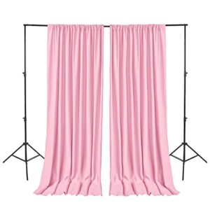 Hiasan Backdrop Curtains for Parties, Polyester Photography Backdrop Drapes for Family Gatherings, Wedding Decorations, 5ftx7ft, Set of 2 Panels