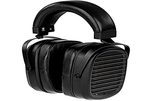 Monolith AMT Headphone - Changeable Earpads, Open Back Design, Comfort with 6‑Foot Cable and 1/4" to 3.5mm Adapter Black