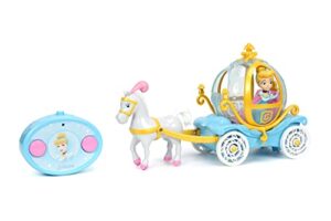 jada toys disney princess cinderella horse-drawn carriage rc radio control vehicle, toys for kids