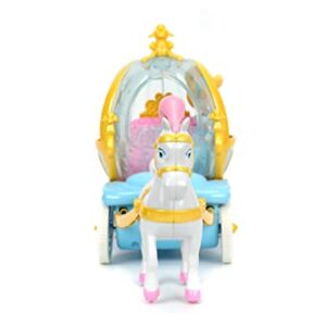 Jada Toys Disney Princess Cinderella Horse-Drawn Carriage RC Radio Control Vehicle, Toys for Kids