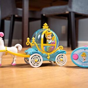 Jada Toys Disney Princess Cinderella Horse-Drawn Carriage RC Radio Control Vehicle, Toys for Kids