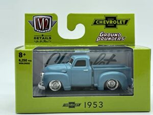 m2 machines ground pounders 1953 chevy 3100 truck 1:64 scale r21 21-06 teal by m2 collectible details like no other! 1 of 6250