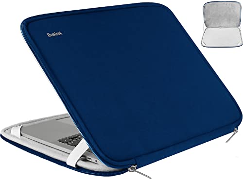 15.6 Inch Laptop Sleeve, Durable Shockproof Protective Cover Flip Case Briefcase Carrying Bag Compatible with 15.6" HP, ASUS, Lenovo, Acer, Notebook, Computer, Ultrabook, Chromebook, Blue