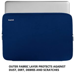 15.6 Inch Laptop Sleeve, Durable Shockproof Protective Cover Flip Case Briefcase Carrying Bag Compatible with 15.6" HP, ASUS, Lenovo, Acer, Notebook, Computer, Ultrabook, Chromebook, Blue