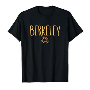 Berkeley California CA Sun Drawing Amber Print T-Shirt