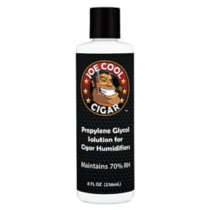 joe cool cigar propylene glycol humidor solution for cigar humidifiers (8 oz bottle)