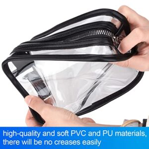 Petutu Clear Purse Clear Crossbody Bag for Women Clear Bag Stadium Approved for Concerts, Festivals, Black